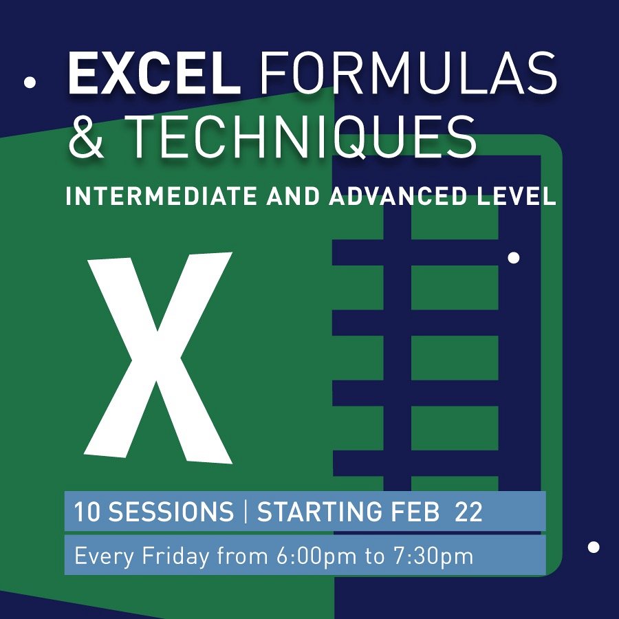 EXCEL FORMULAS & TECHNIQUES: Intermediate & Advanced Level « Lebtivity